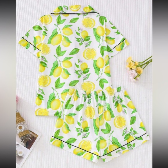 Rebellious Rose | Intimates & Sleepwear | Fruit Lemon Printed Womens ...